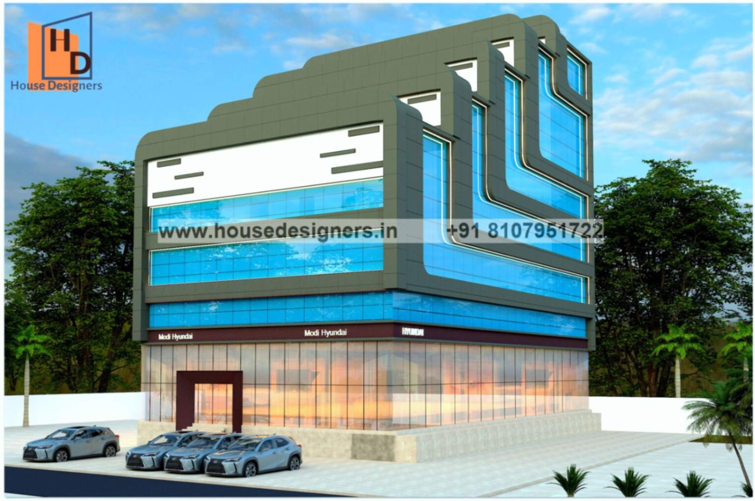 elevation commercial building design