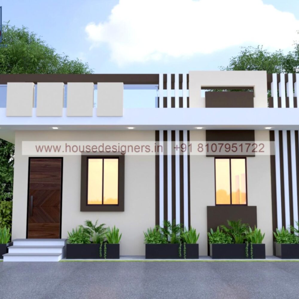 simple single floor house design
