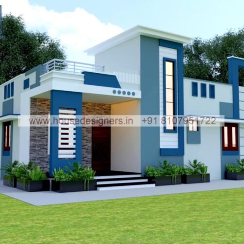 Single Floor Front Elevation Design