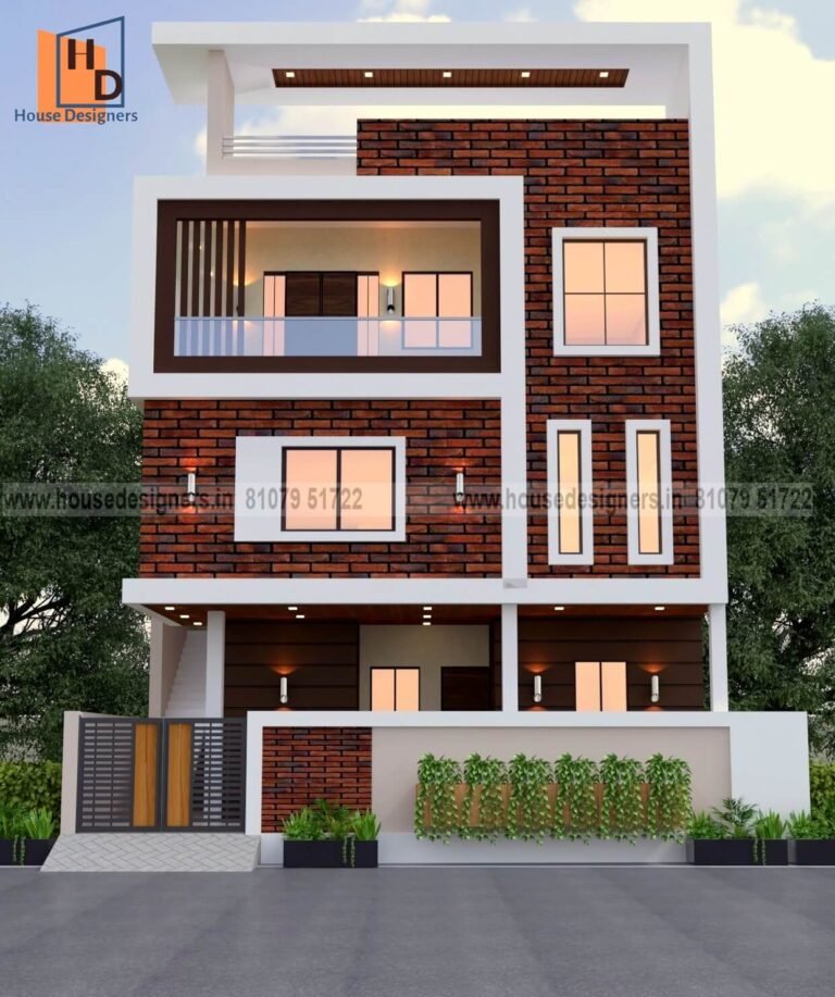 Simple home front elevation design