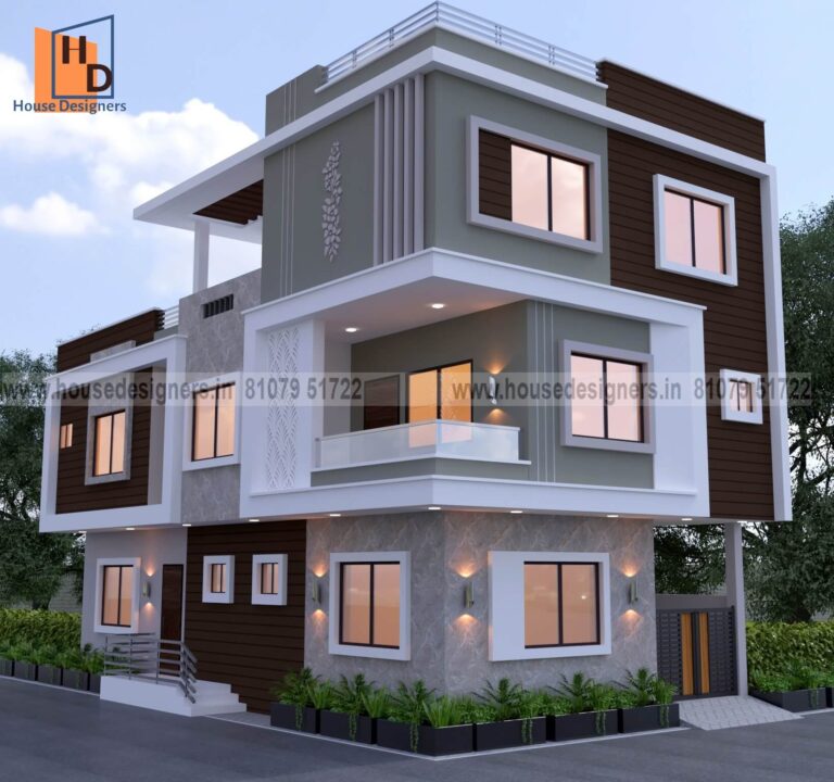 house front elevation g+2 design