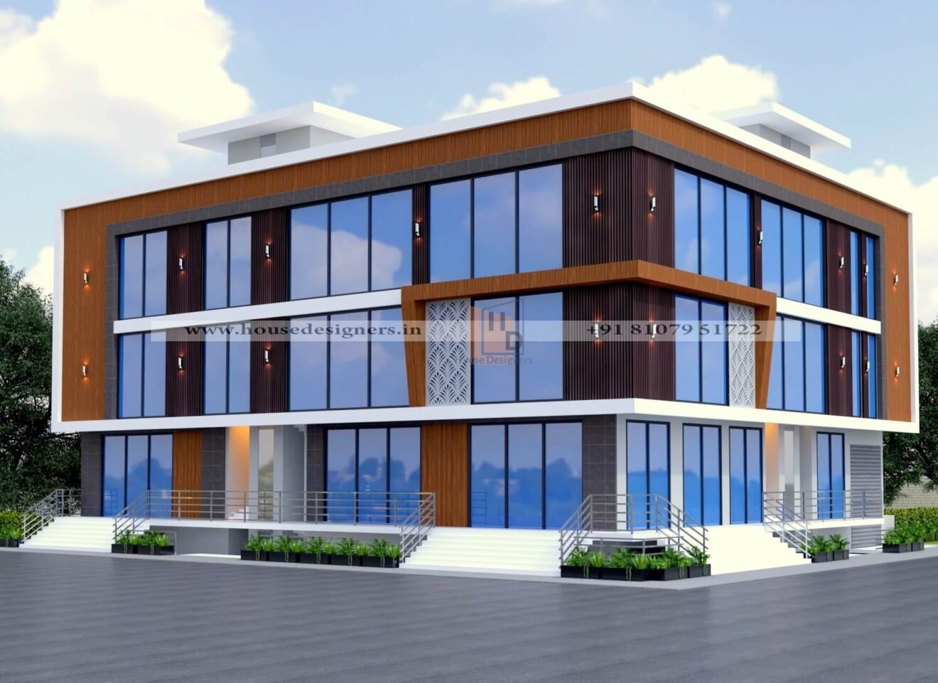 Acp and Hpl sheet elevation design for house and shop 2025