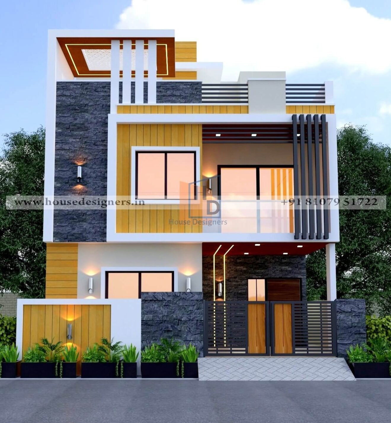 modern front elevation design service